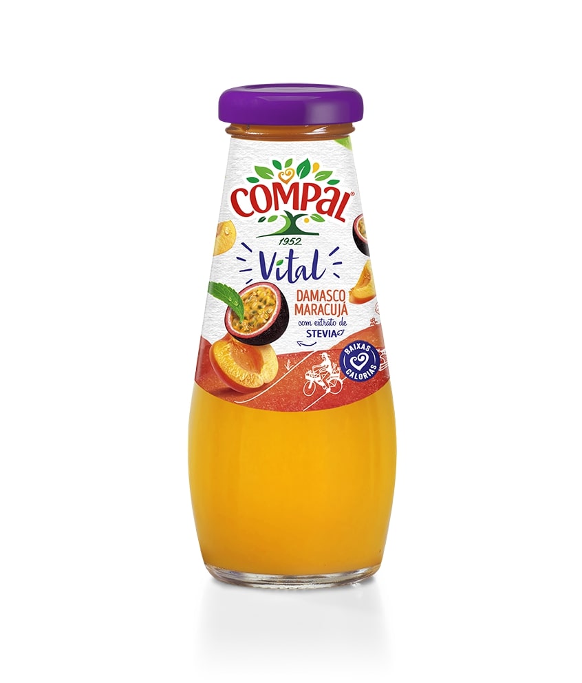 Compal Vital lança novo sabor Damasco Maracujá